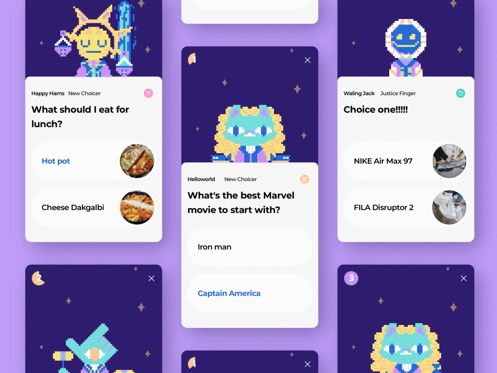 Choice Galaxy UI Concept by Rudy on Dribbble