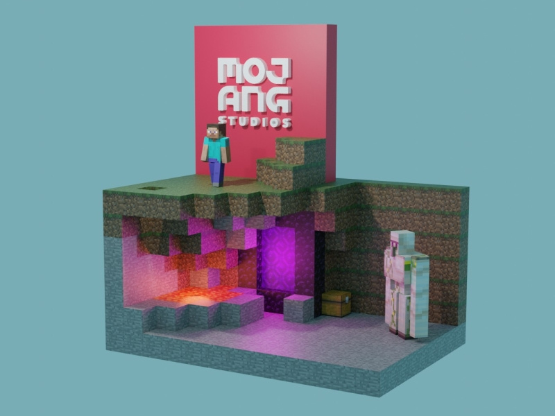 Minecraft Diorama by Vincentius Geraldi on Dribbble