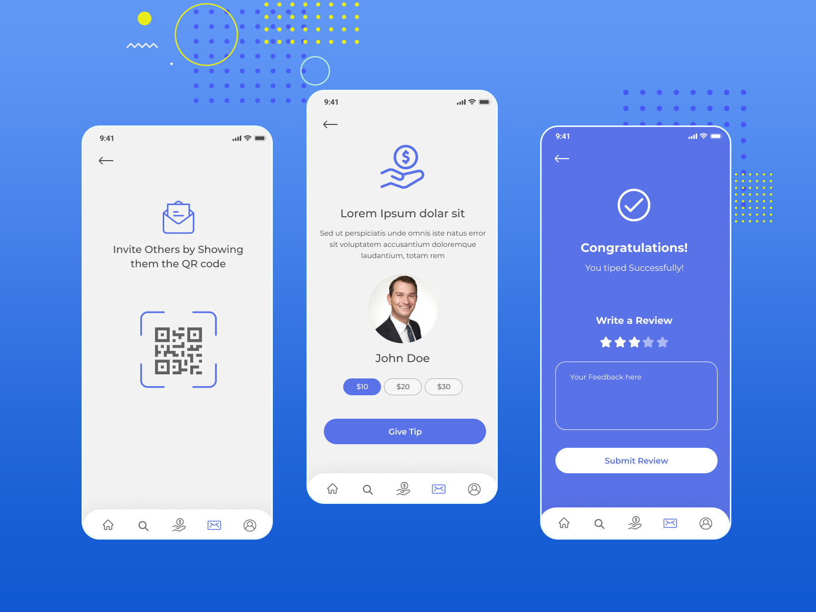 Tip App Ui Design by Raja Moiz on Dribbble