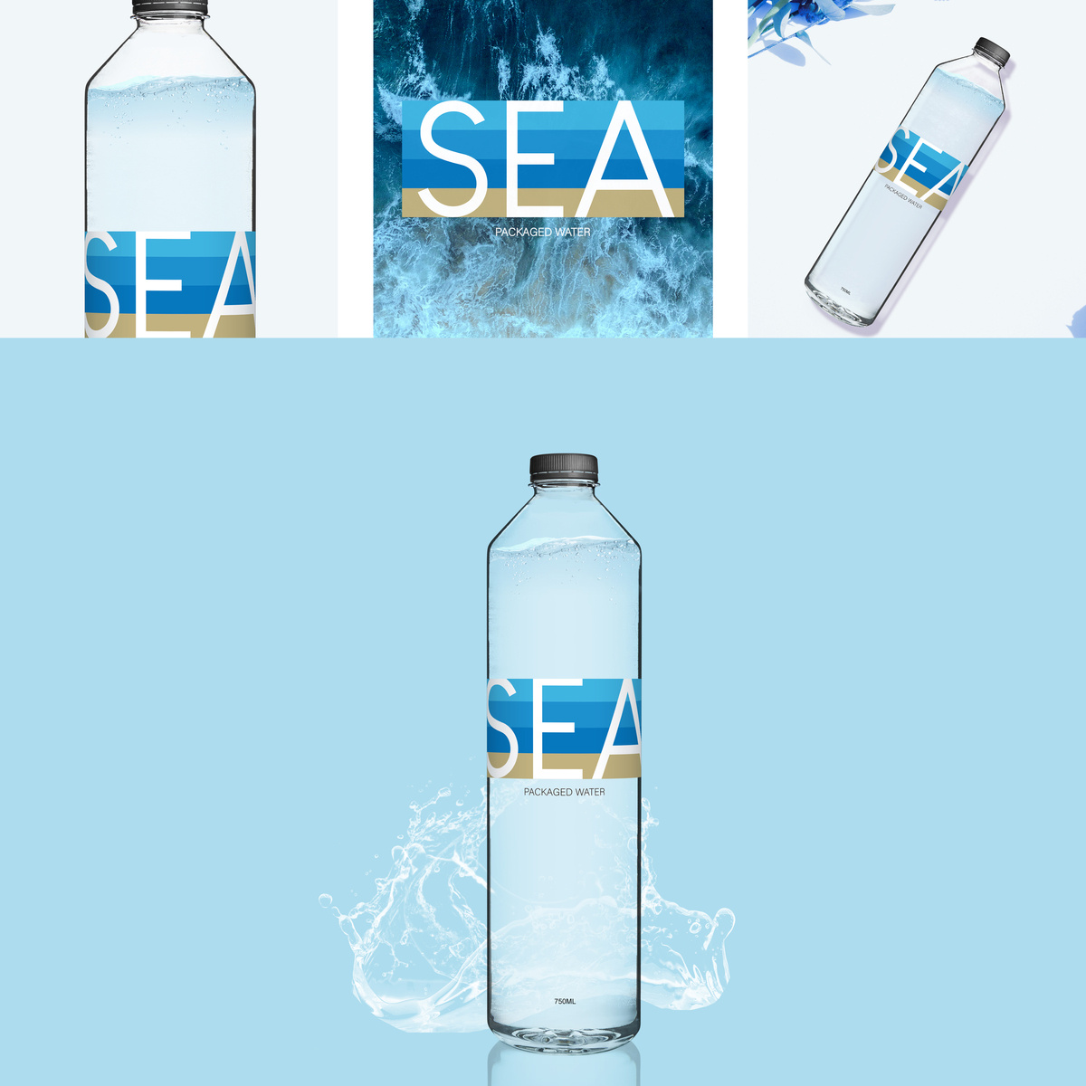 SEA Water Package Design by Muzzammil on Dribbble