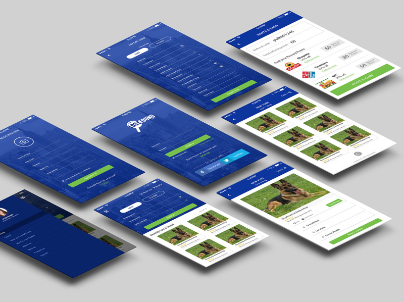 Lost and Found App by monika on Dribbble