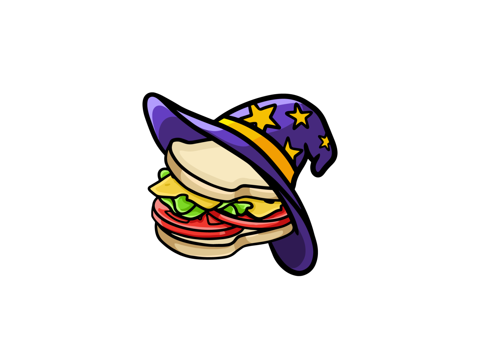 Wizard sandwich by Ahsen on Dribbble