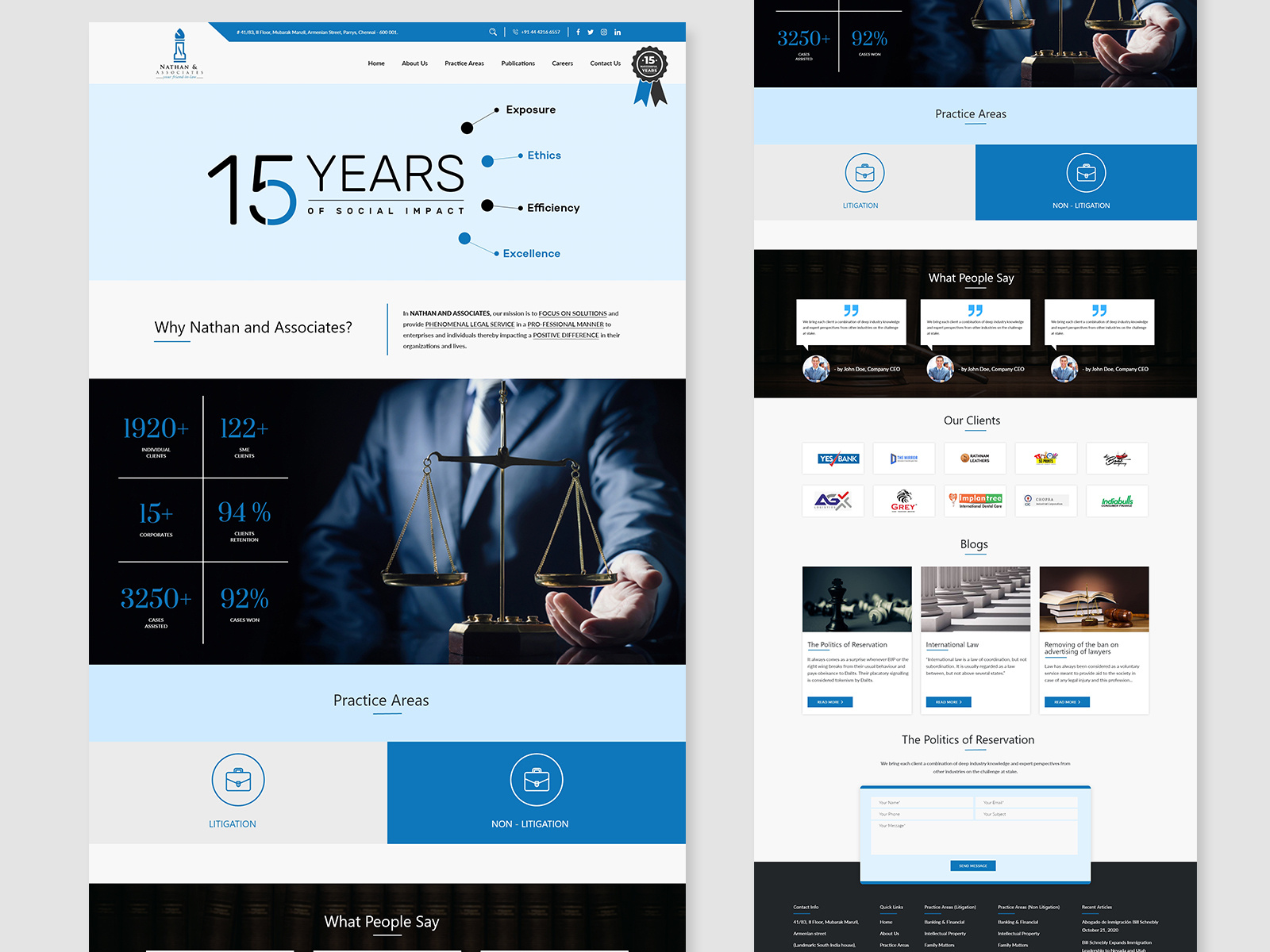 Law - Website design by Jagadeesh on Dribbble