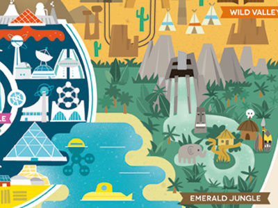 Rainbowland Map 02 by Federico Mariani on Dribbble