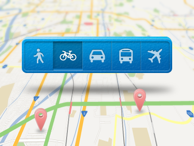 Map UI by Kazuyuki Motoyama on Dribbble