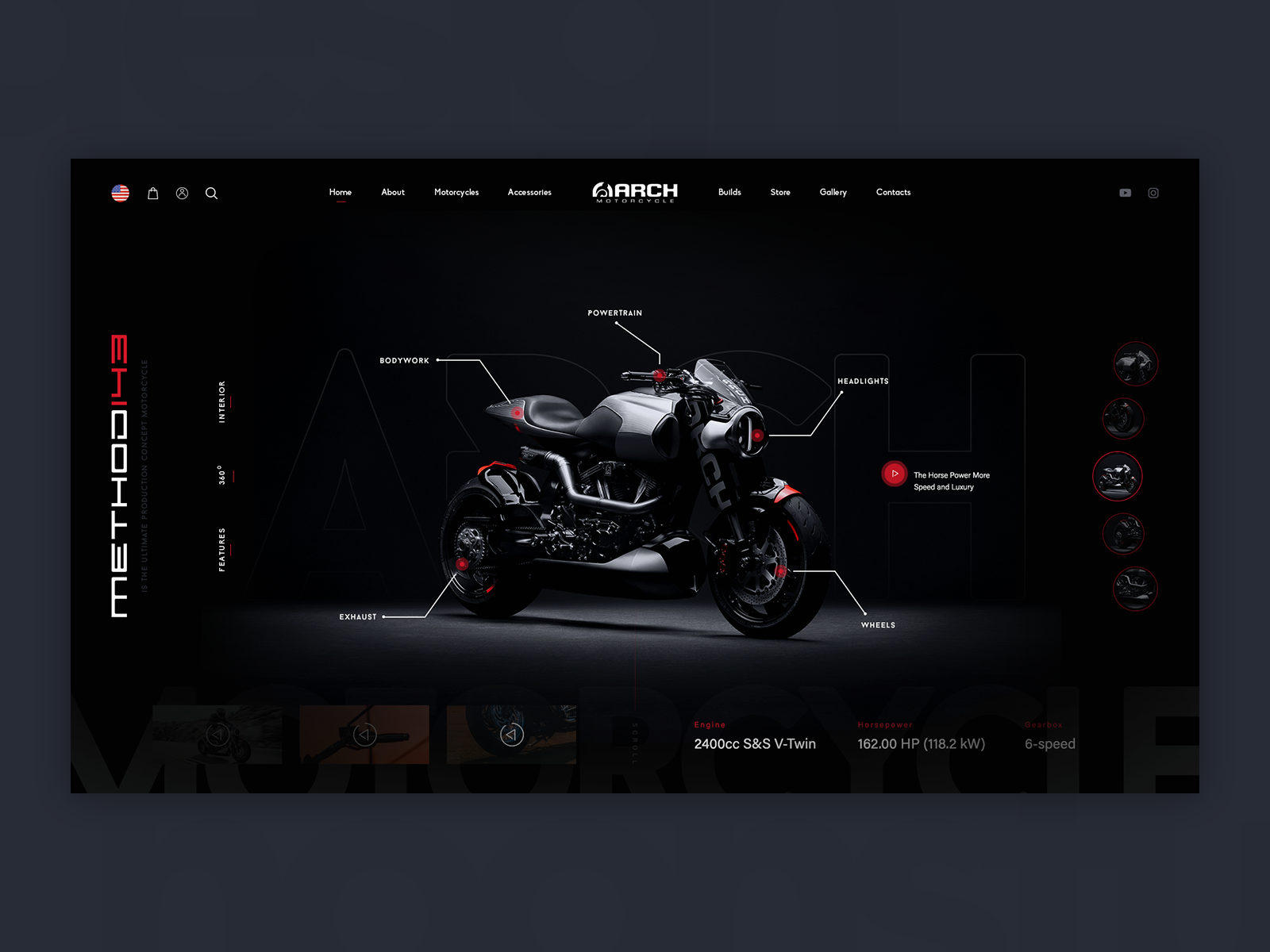 Arch Motorcycle - Design Concept by Designbynoman on Dribbble