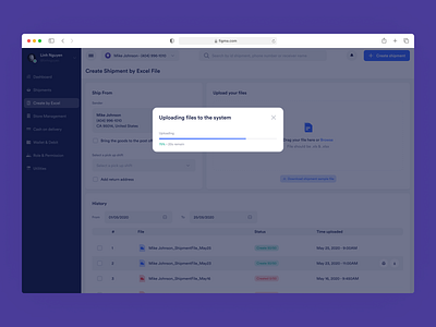 Delivery Service - Create Shipment by Excel File - Upload by hhphong on ...