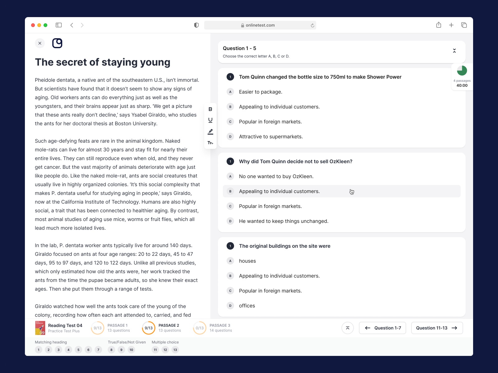 Multiple Choice Online
