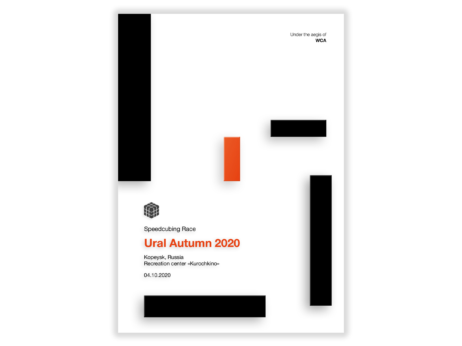 Poster for speedcubing championship by Vadim Umbriaco on Dribbble