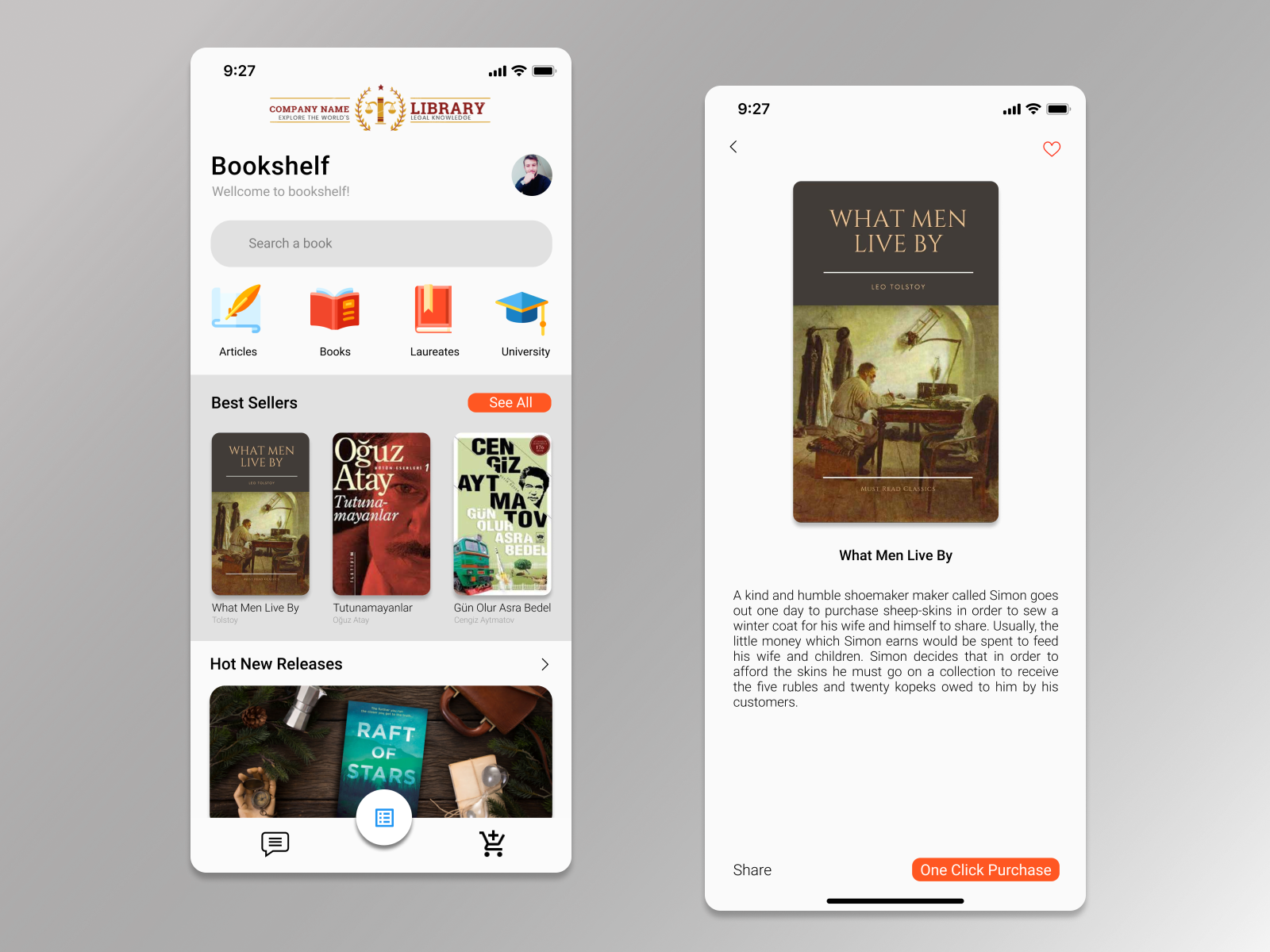 E-book Mobile App Design by Samed Aydın on Dribbble
