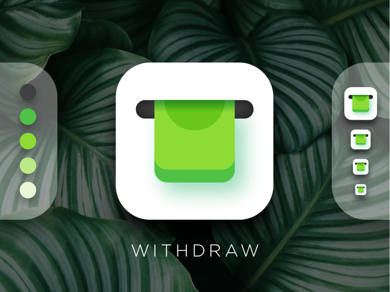 Cash Withdrawal App Icon by Christian Schulz on Dribbble