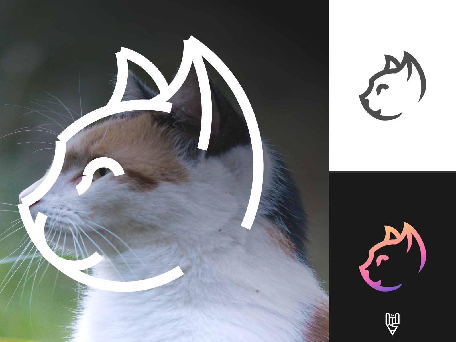 Cat Logo Design by chartstudio on Dribbble