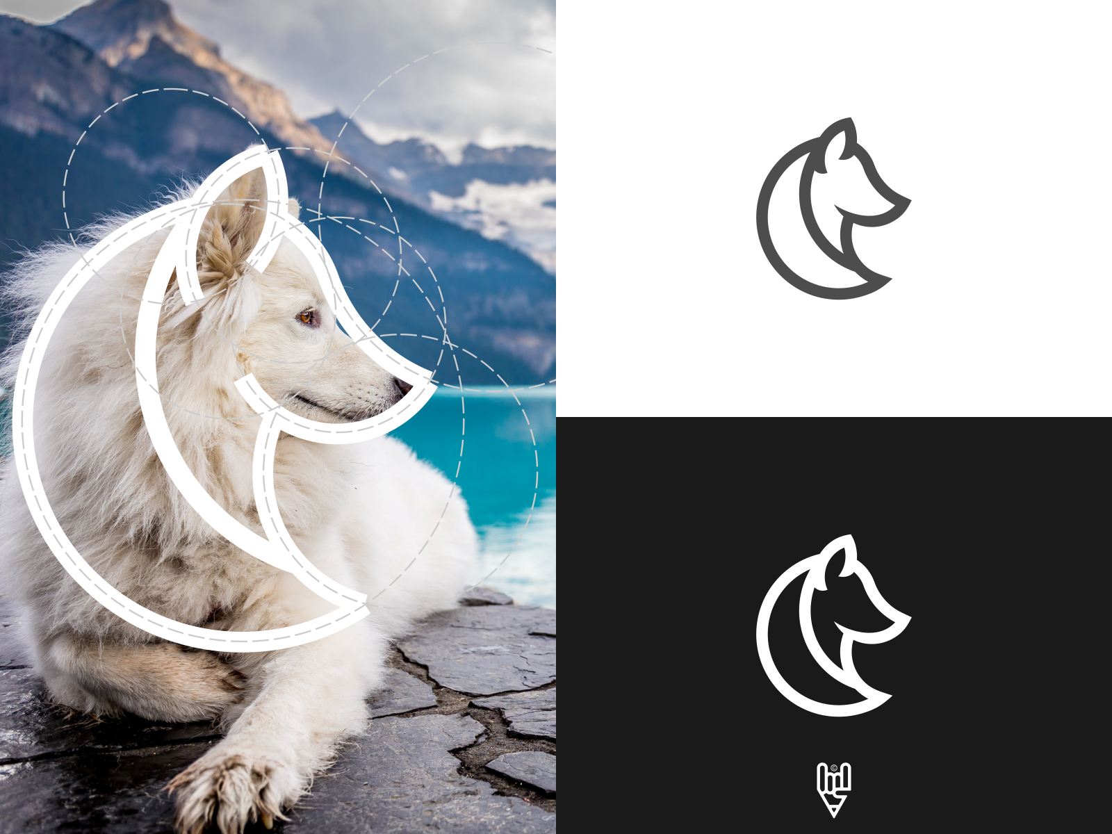 White Wolf Logo Design by chartstudio on Dribbble