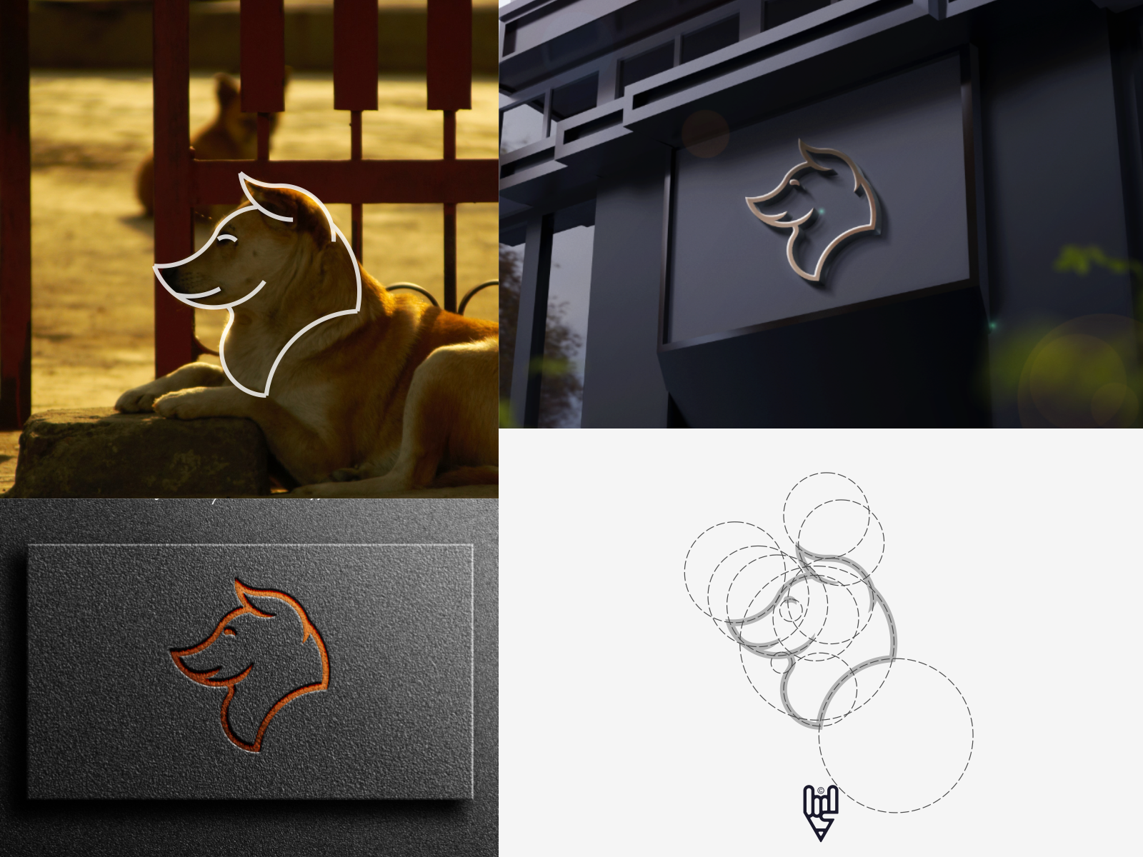 Dog Logo Design by chartstudio on Dribbble