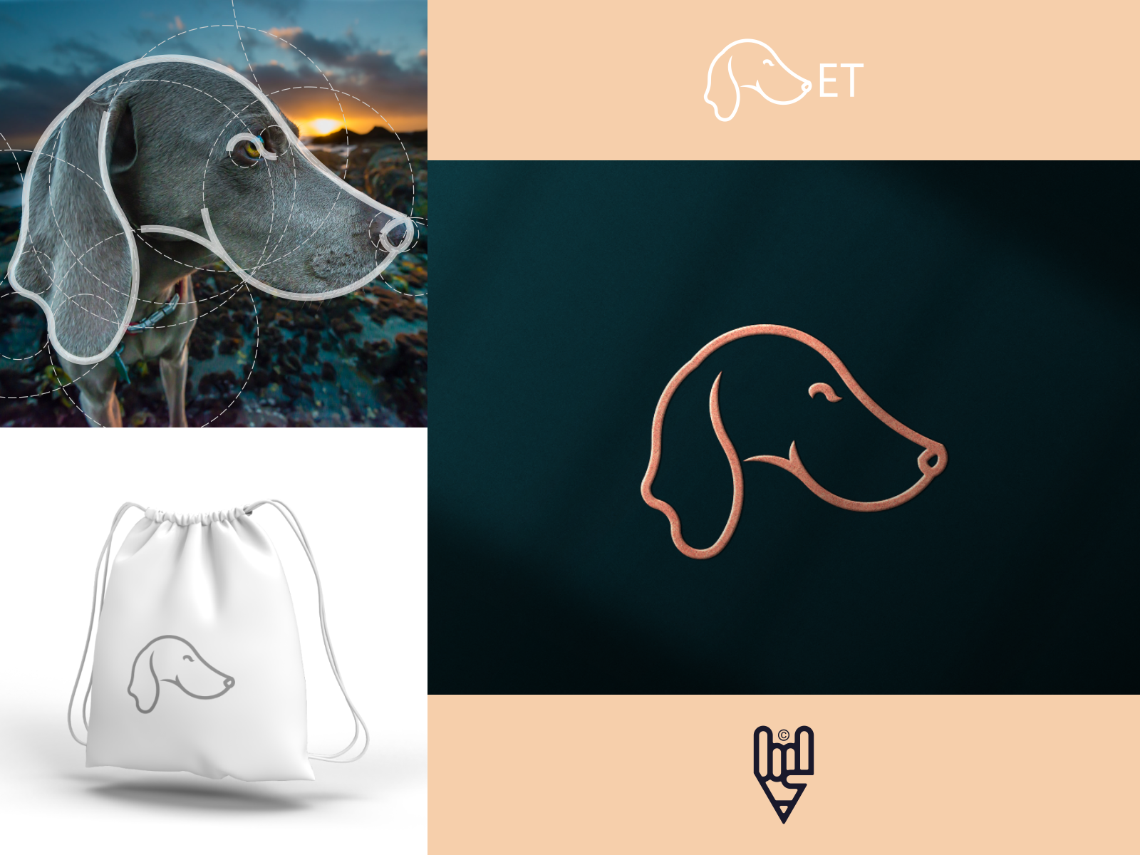 Dog Logo Design by chartstudio on Dribbble