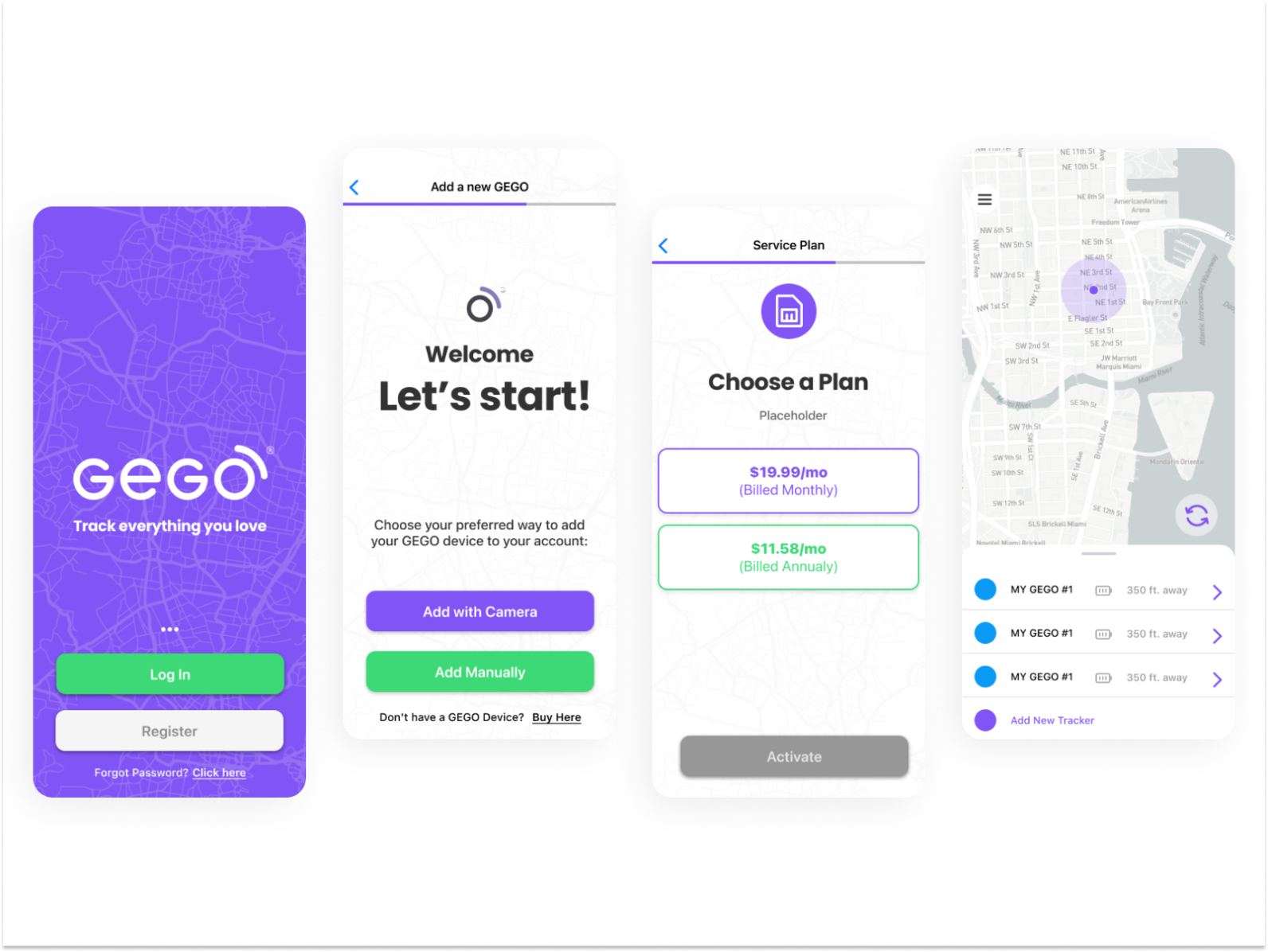 GEGO App - Track everything you love by Bernardita de la Fuente on Dribbble