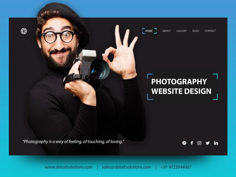 Photography Website Design by DataIT Solutions on Dribbble