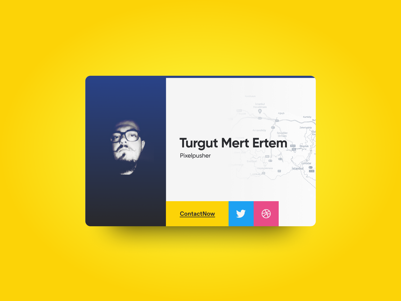 Contact Card by Mert E. on Dribbble