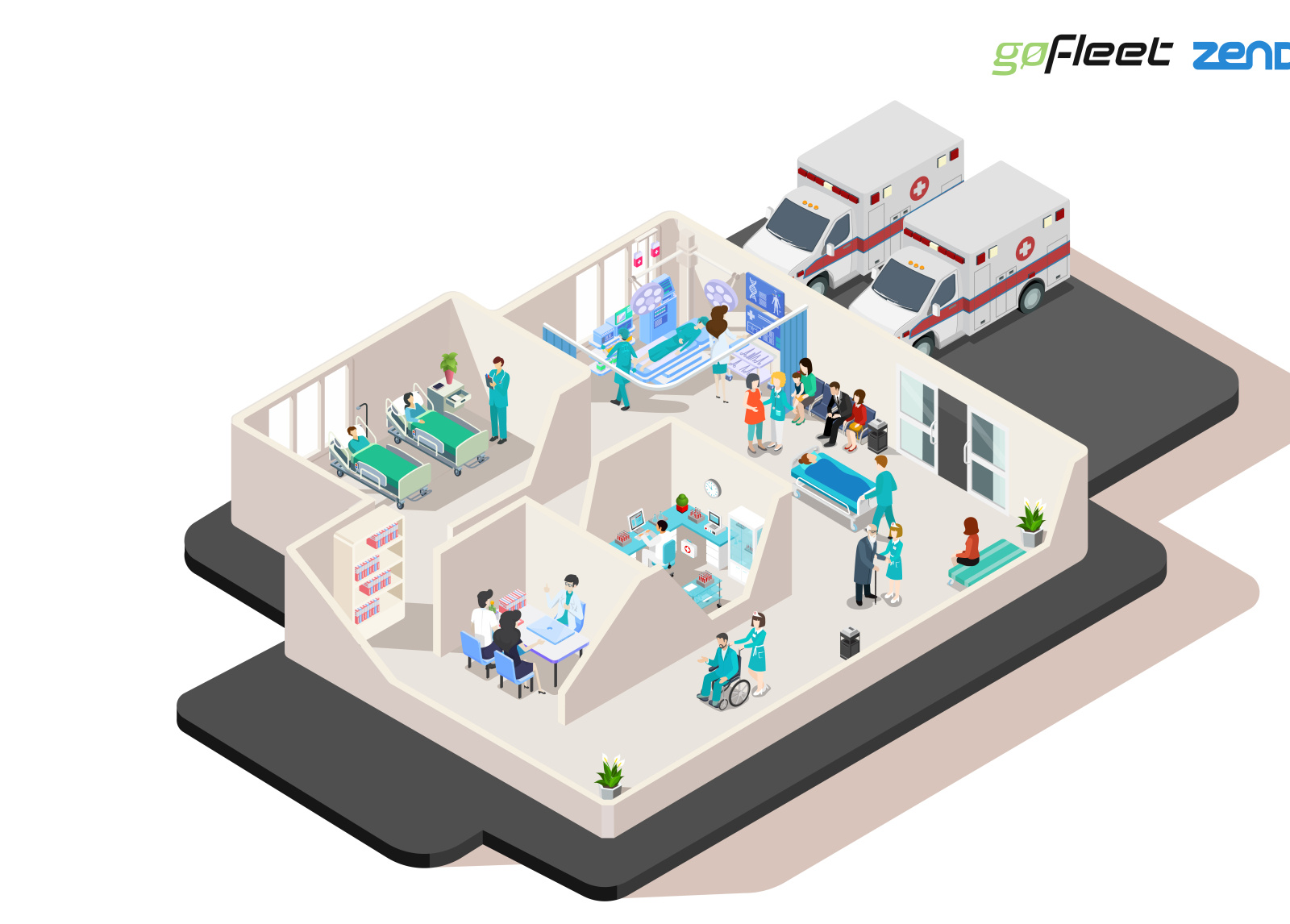 Medical Geometric Illustration by Birru Project on Dribbble