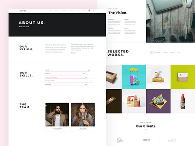 Comet Multipurpose WordPress Theme by Carmelo Pullara on Dribbble