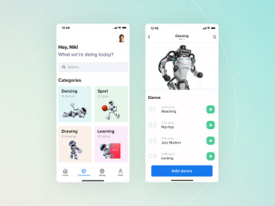 Robot Control App by Alina Vasilyeva on Dribbble