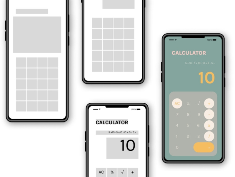 Calculator by Mónica Muñoz on Dribbble