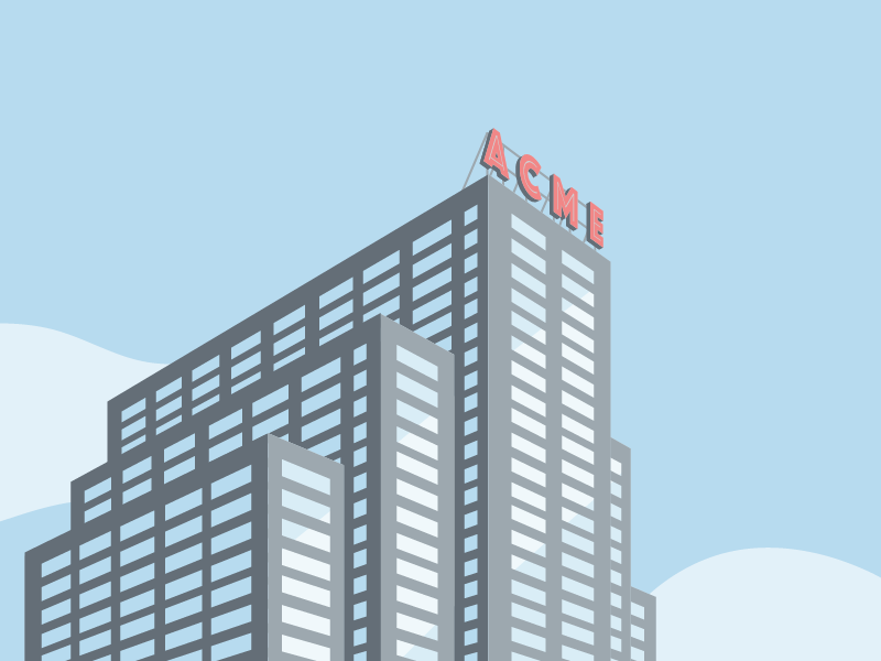 ACME Building by Mara Saltzman for PlanGrid on Dribbble