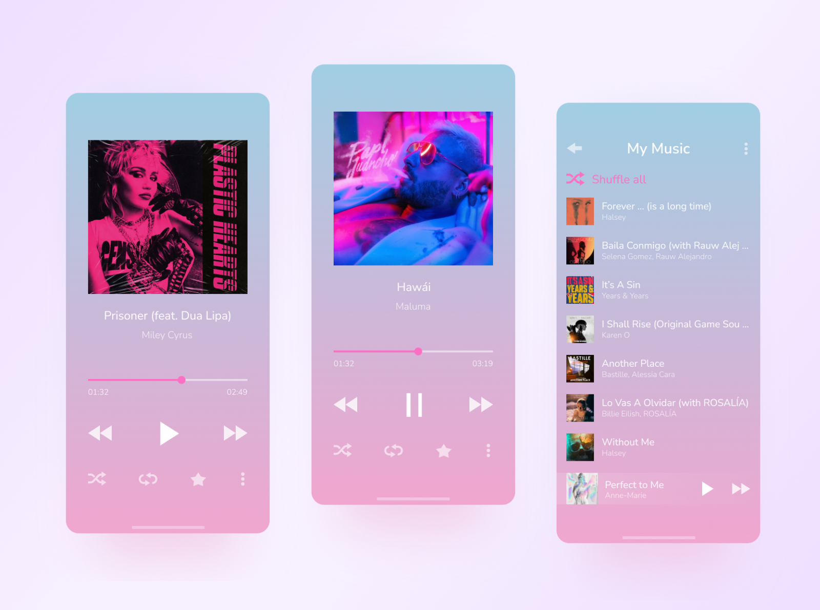 Music Player Design by Lilia Iskakova on Dribbble