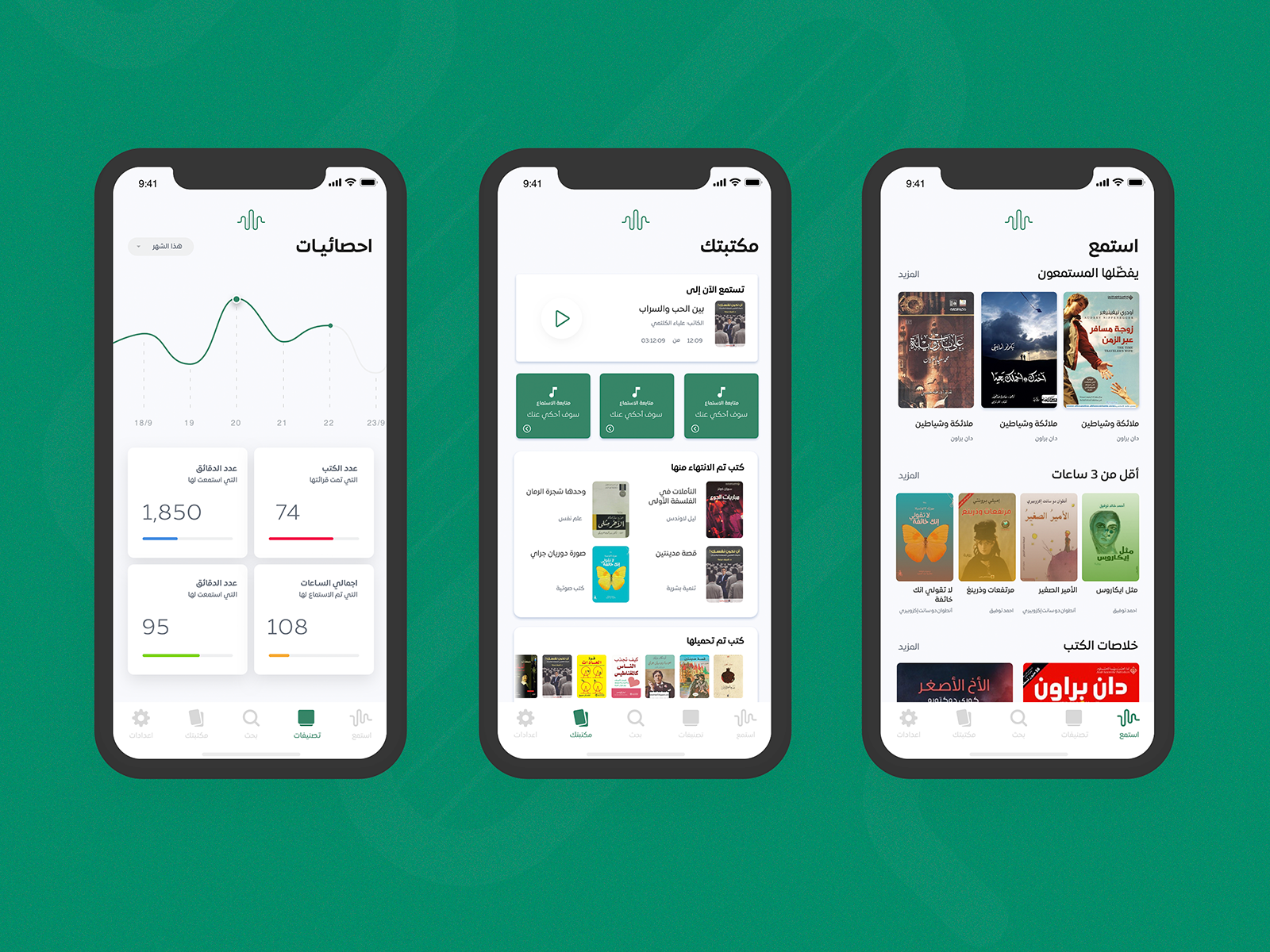 Arfof: Arabic Audiobook Mobile app by Ayman Shaltoni on Dribbble