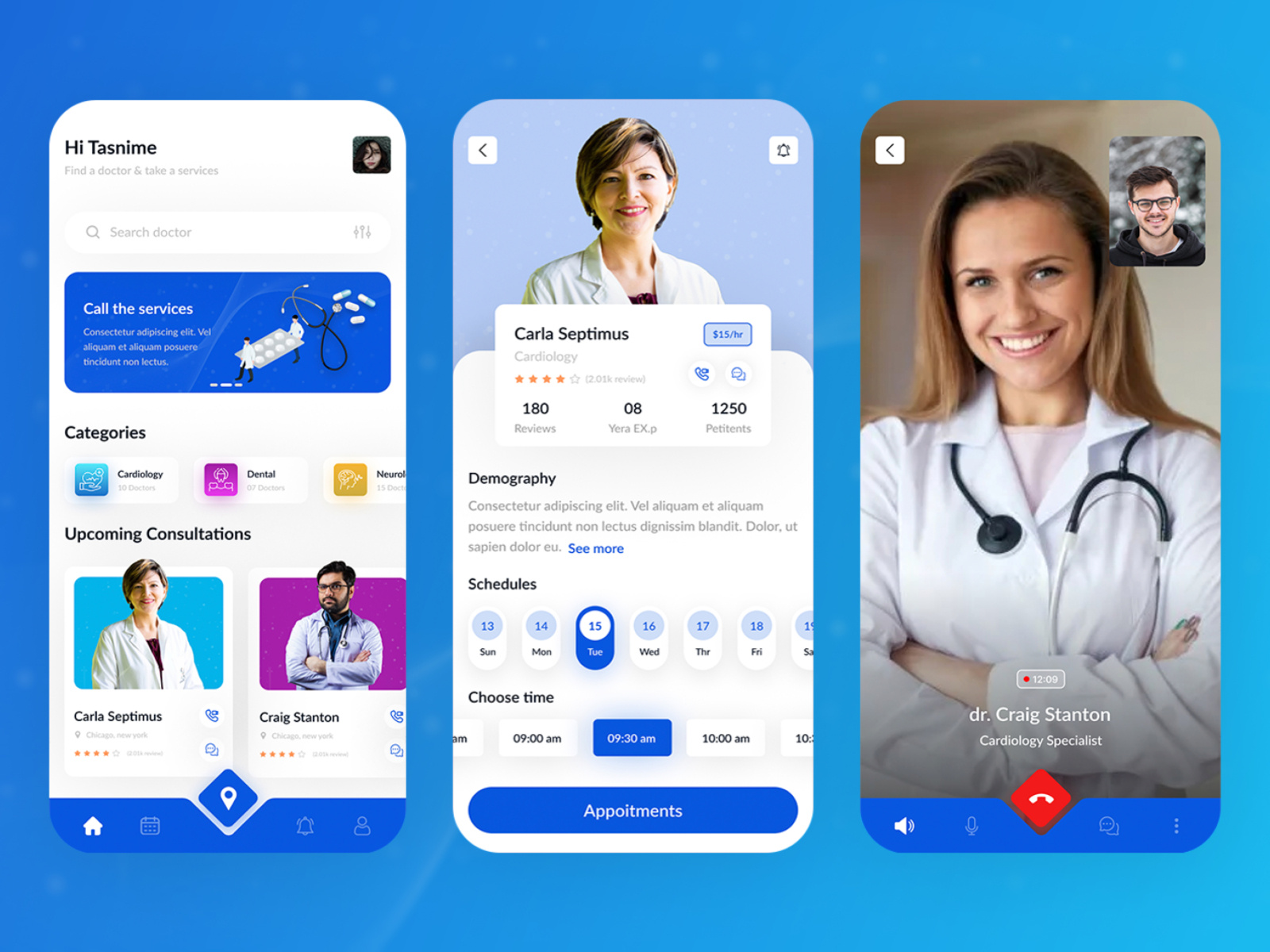 Doctor Mobile App Ui Design by Abdullah Al Mamun on Dribbble