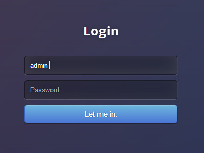 WIP Login Form by Tyler Fry on Dribbble