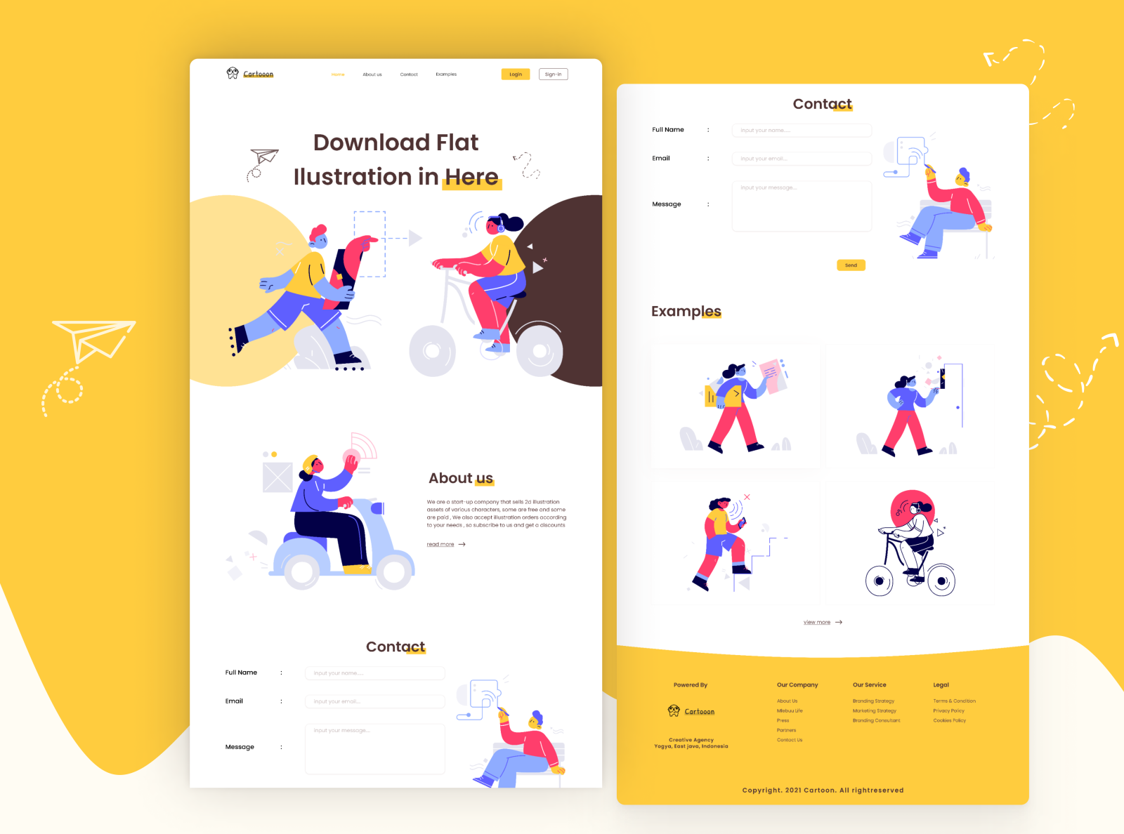 CARTOON Web Design by Wahyu Rizqy Saputra on Dribbble