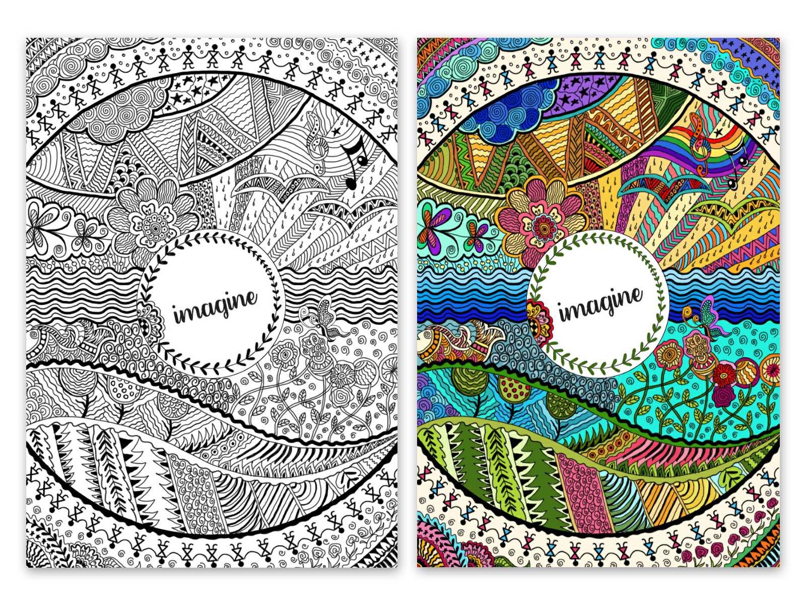 Imagine - Abstract Doodle by Madhu on Dribbble