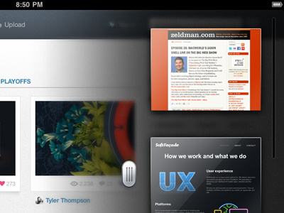 iPad Web Browser by Zach Forrester on Dribbble