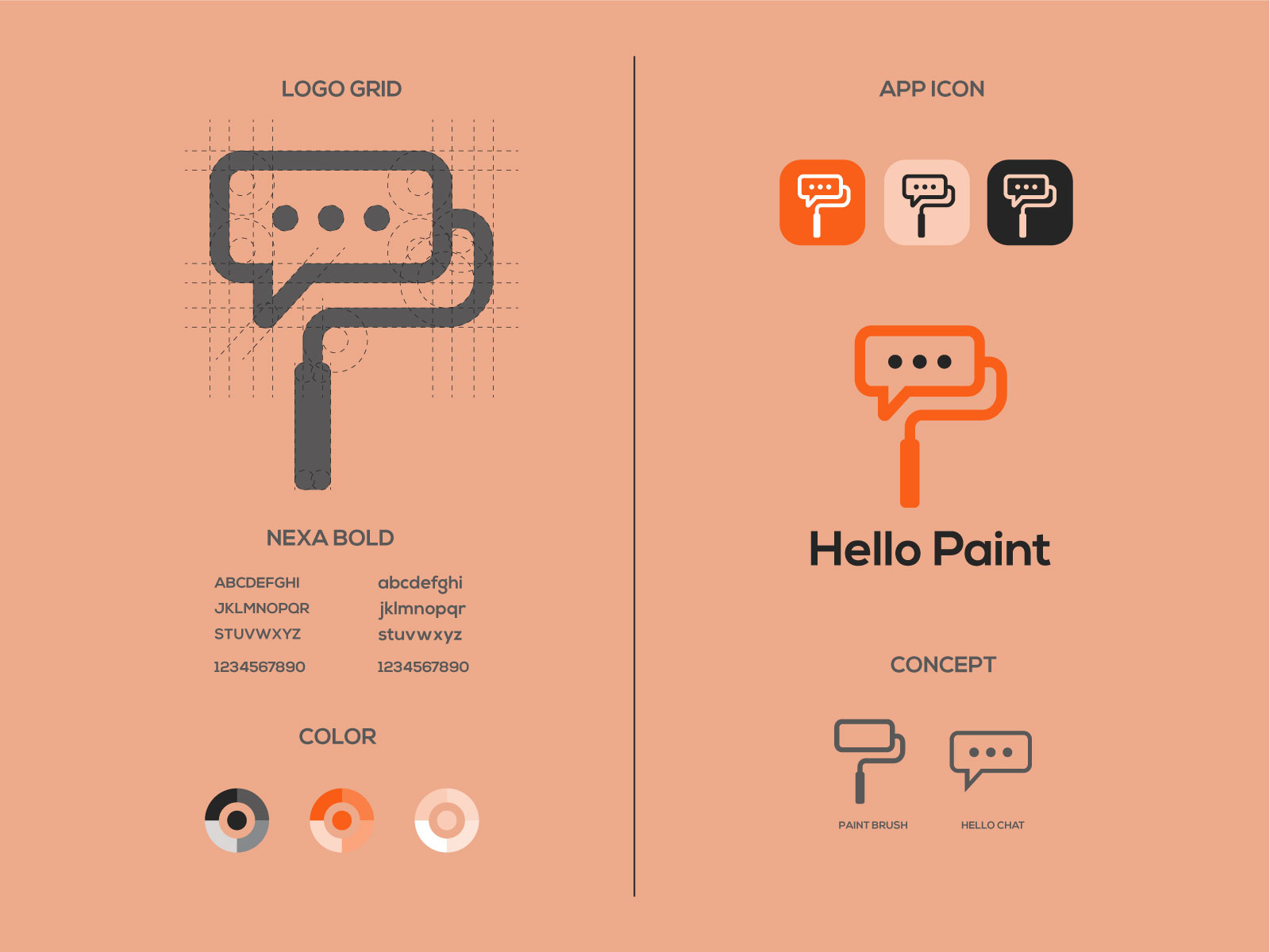 Hello paint logo and brand identity by IkramH Sakib on Dribbble