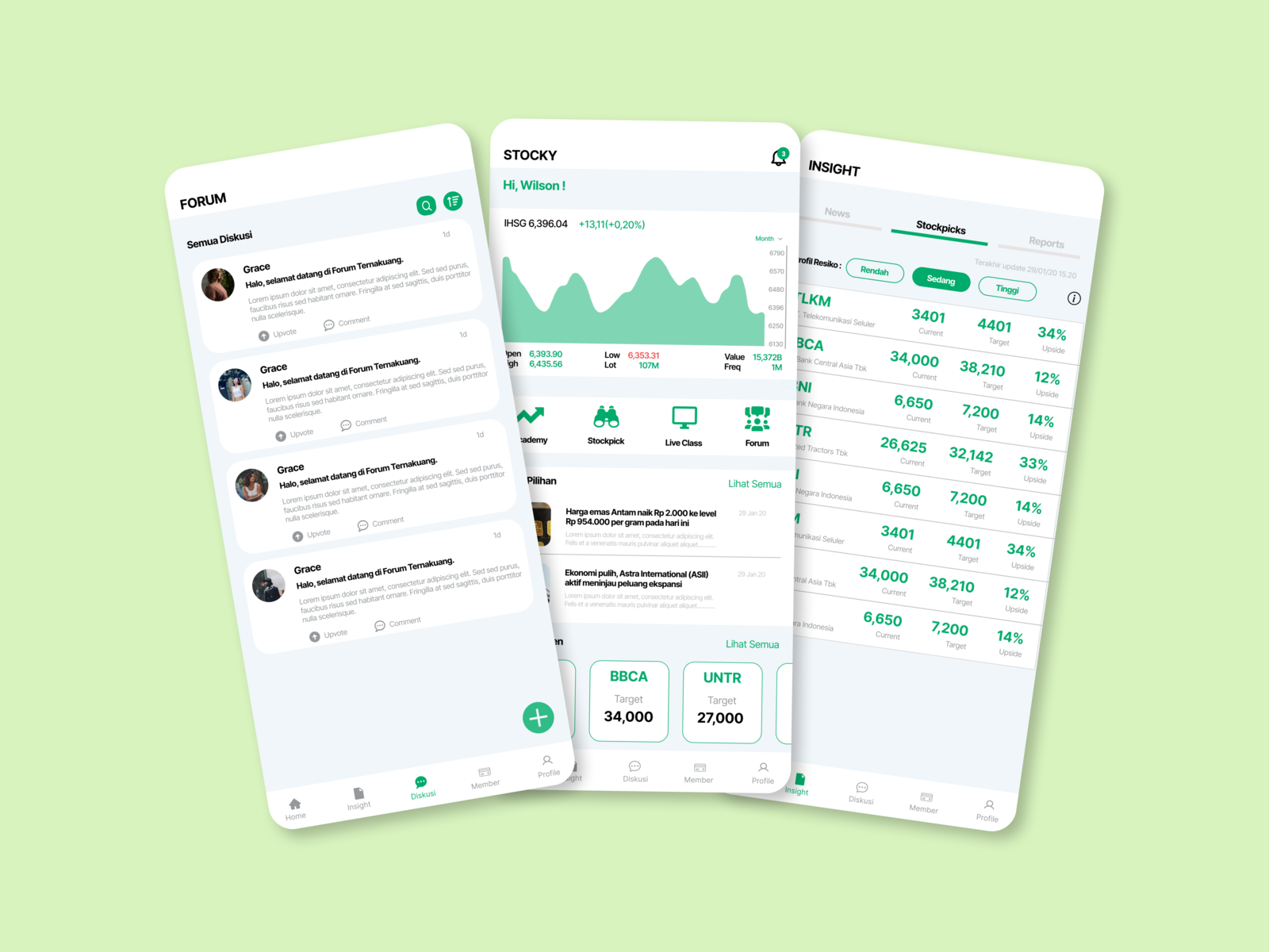 Stock App Design by Wilson on Dribbble