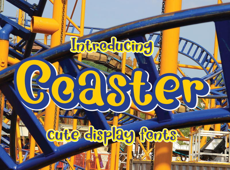 Coasters Font by erik studio on Dribbble