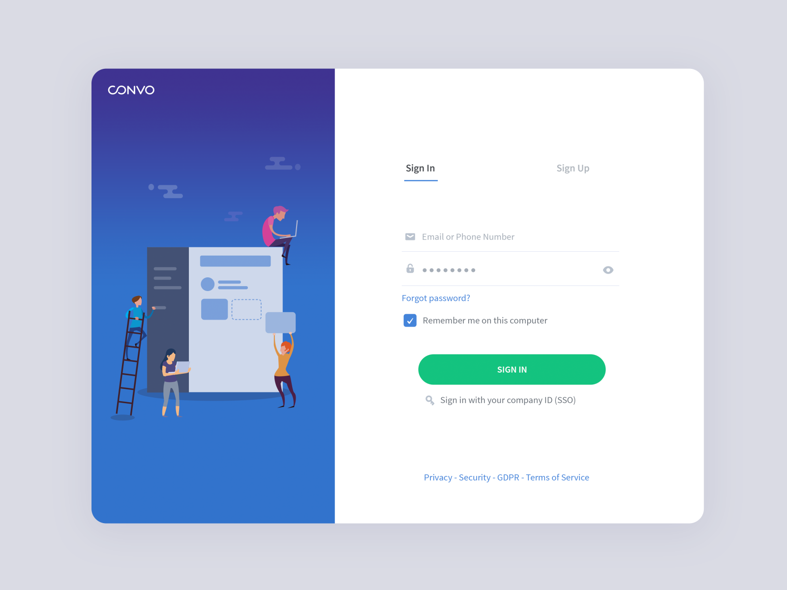 Sign in by A Rahman on Dribbble