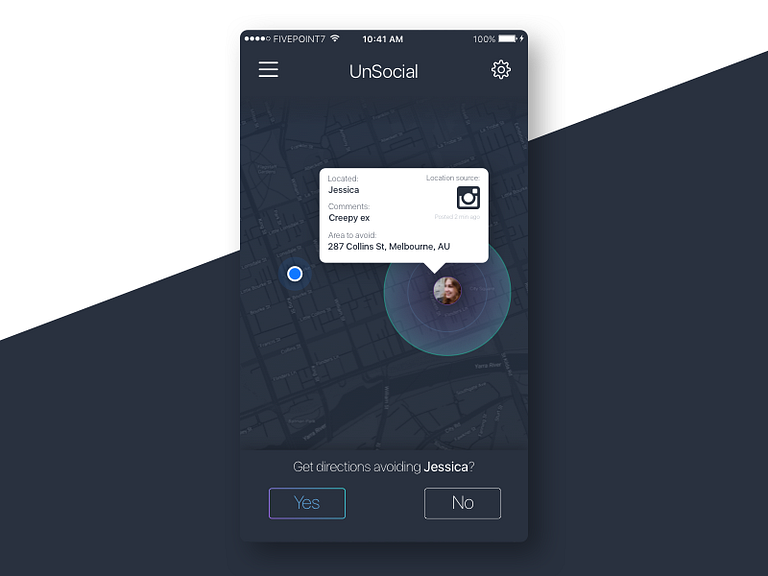 Location Tracker - Daily UI 020 by Max Rovensky on Dribbble