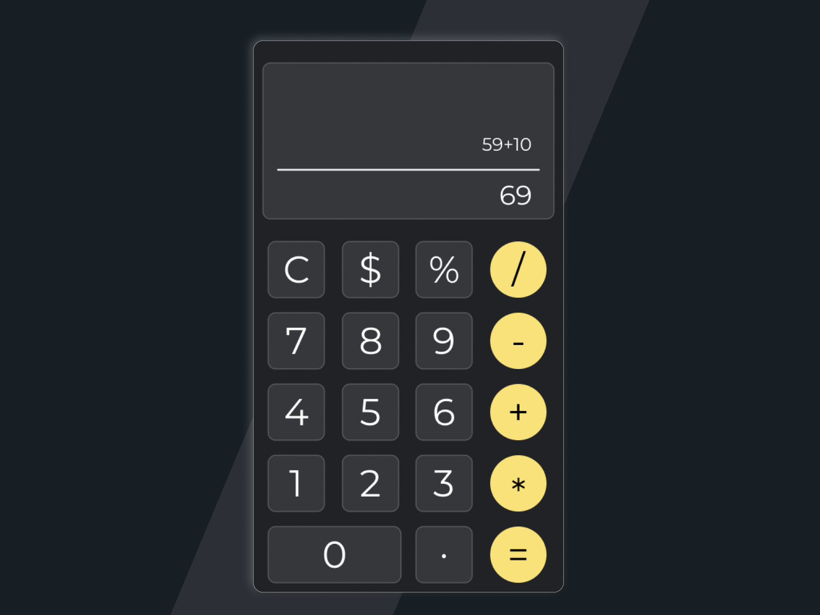 Caculator UI Dsign by FirmanSalmon on Dribbble
