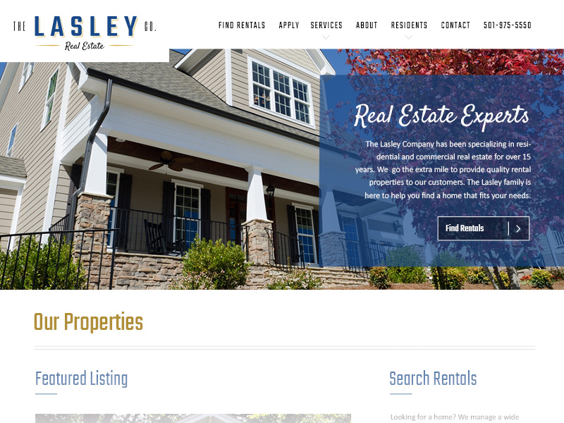 The Lasley Company - Website Design by Jon Daiello on Dribbble