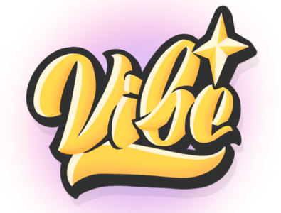 Vibe Lettering by Amelia on Dribbble
