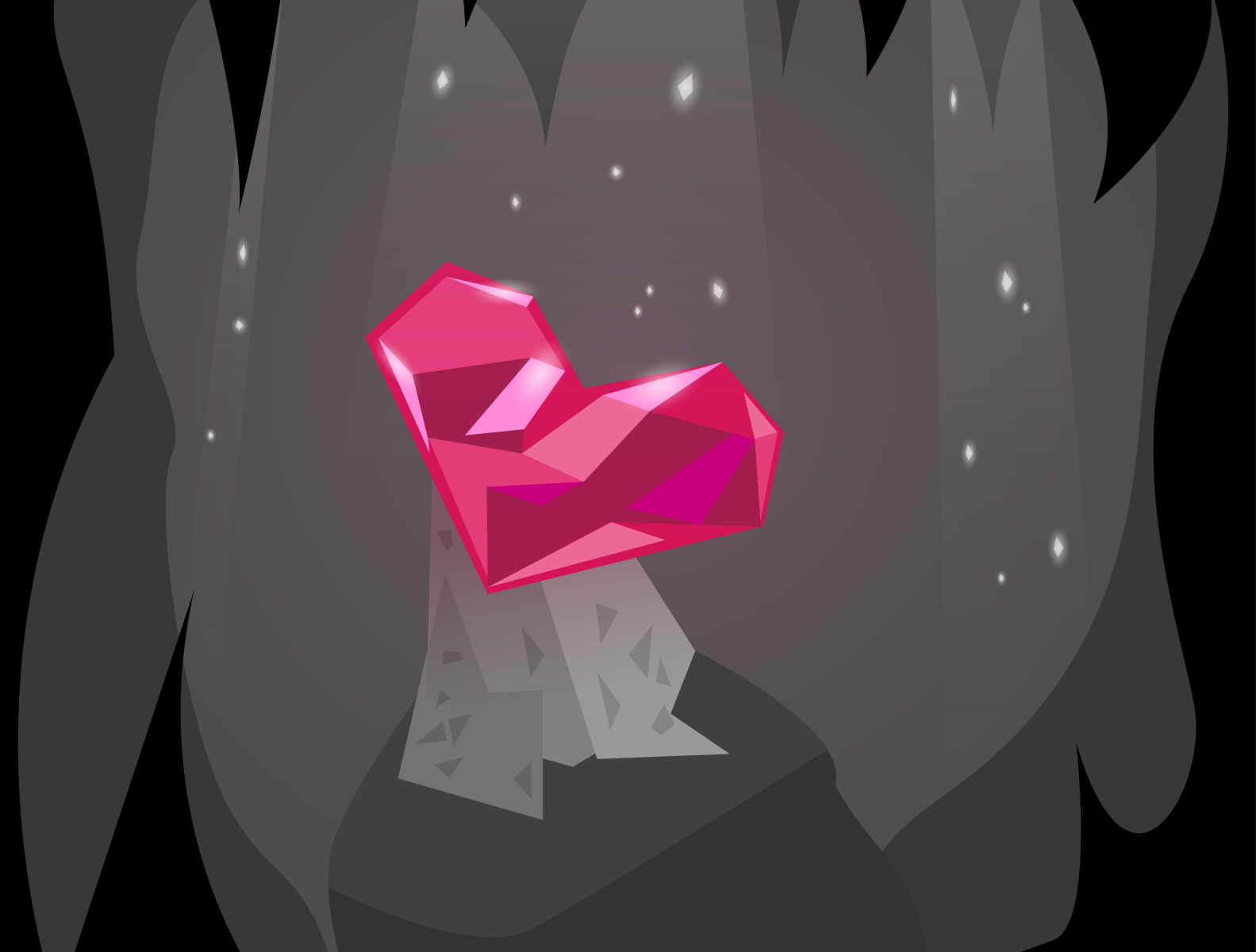 heart in cave by Ksenia on Dribbble