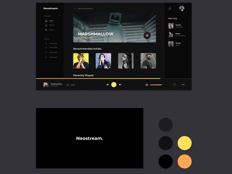 Neostream. by Clément Gridel on Dribbble