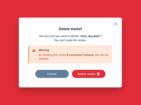 Delete Dialog by Patrick M. on Dribbble