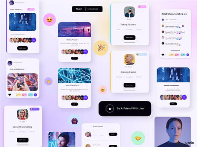 UI components by Uprio on Dribbble