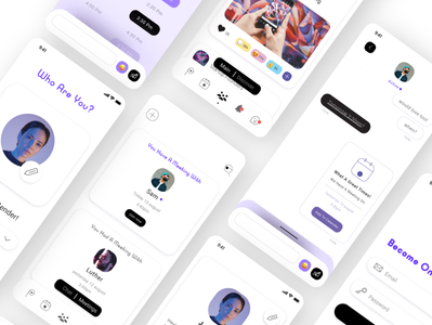 Communication app UI by Uprio on Dribbble