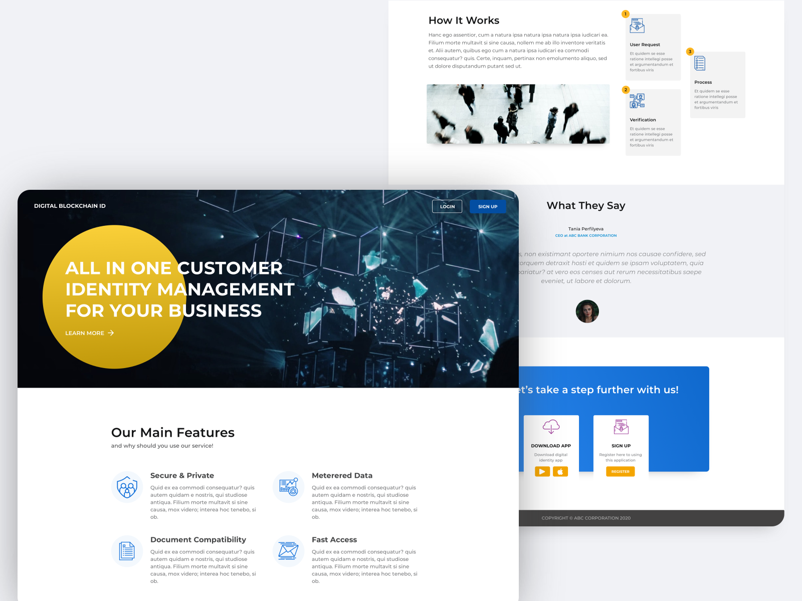 digital blockain identity by Kurniawan Handiputra on Dribbble