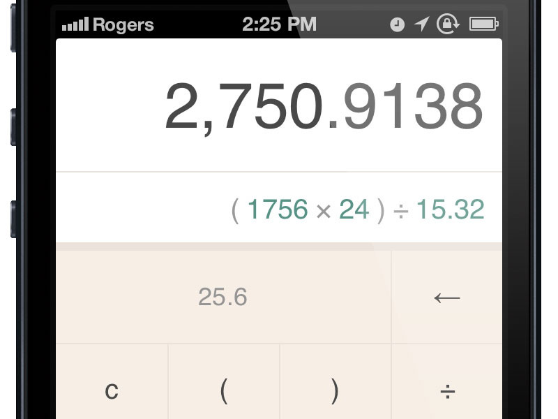 Calculator Web App by Phil Buchanan on Dribbble