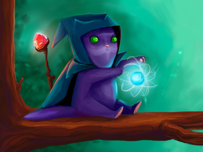 cat magician by Julia on Dribbble